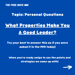 IG: Practice Question Series – The Free Mock MMI